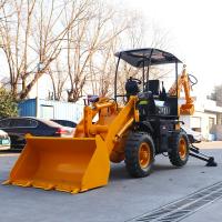 China 4x4 Towable Backhoe Loader Mini Front End Micro Excavator With Leg for sale