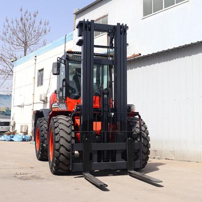 China Farm Mud 3.5t 5t 4WD 4 Wheel Drive Off Road All Rough Terrain Diesel Forklifts zu verkaufen