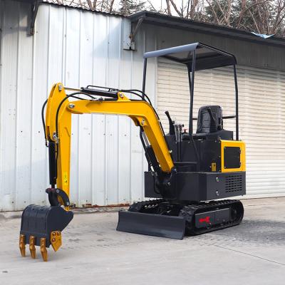 China CE EPA 1,6 ton Hydraulische Chinese graafmachines Kleine crawler apparatuur Graafmachine Mini Te koop