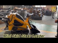 Diesel Engines Mini Skid Steer Loader 13.5Kw For Material Handling