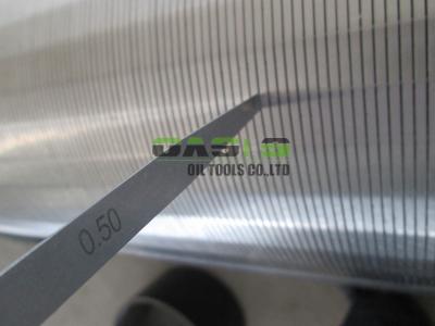 China wedge wire screen,V wire screen,  V wire wrap screen , V wire water well screen for sale
