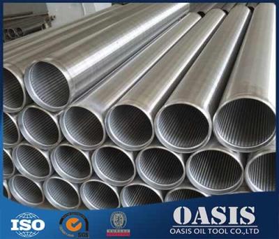 China wedge wire screen used in deep well for the aquifer/johnson screen/water well screen/ wire wrap screen for sale