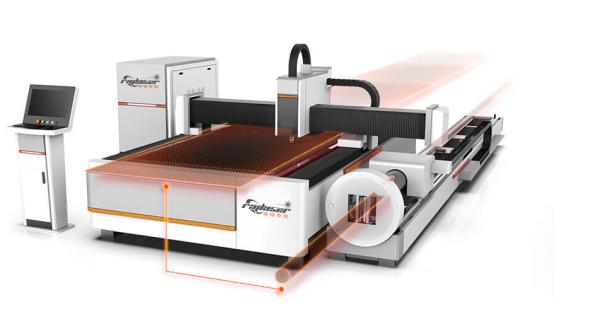 4500 KG Metal CNC Fiber Laser Cutting Machine With Dual Function And 6kW Laser Power