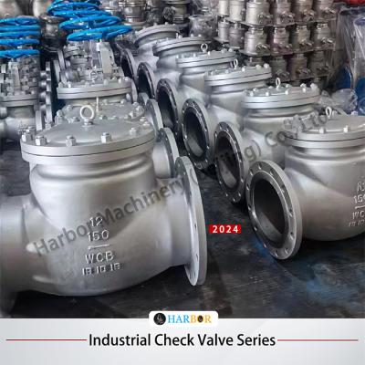 China Roestvrij staal DN15-DN300 Water-olie-gas-medium-flanged swing check valve H44H-150LB Te koop