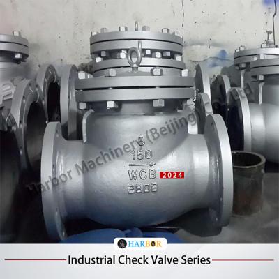 China Roestvrij staal DN15-DN300 Water-olie-gas-medium-flanged swing check valve H44H-150LB Te koop