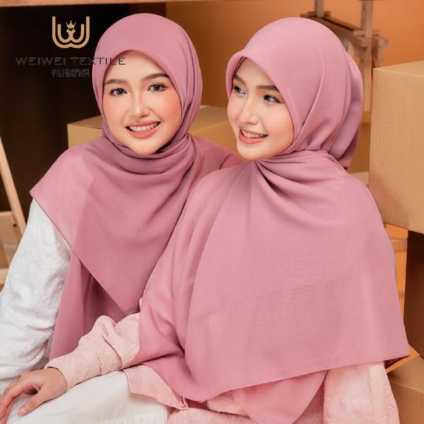 Quality Wholesale Hot-selling Soft Premium Cotton Voile Veil Tudung Bawal Flowy Best Solid Colors Dyed Plain Muslim Women Shawl Hijab for sale