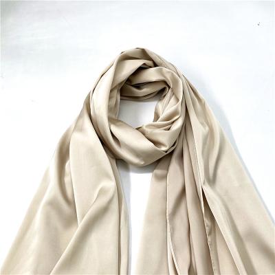 China Wholesale Satin Dyed Shawl  High Quality Factory Price Dyed Scarf for sale
