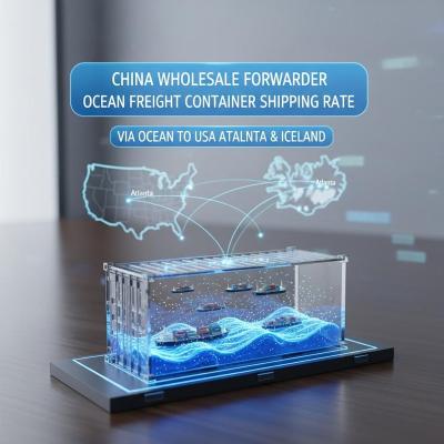 China China Wholesale Forwarder Ocean Freight Container Shipping Rate Via Ocean to Usa Atlanta Iceland for sale