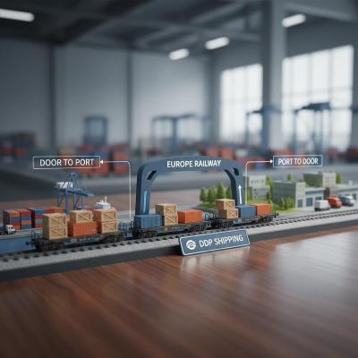 China Europe Railway DDP Shipping Bulk Cargo Door To Door Logistics Solution for sale