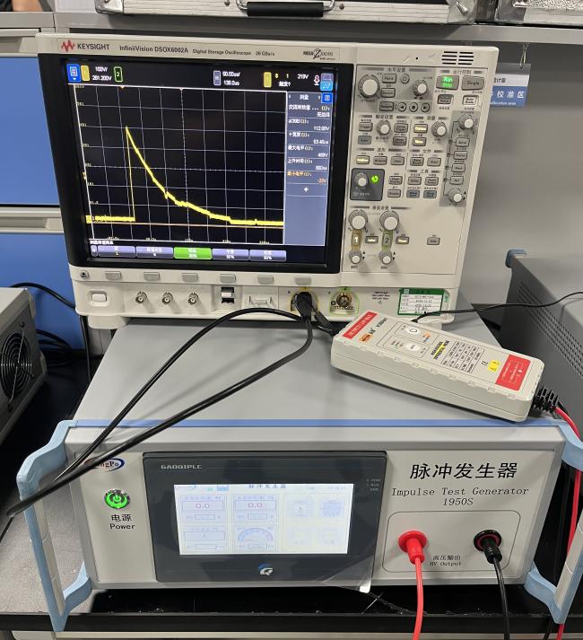 Impulse voltage test generator and monitor