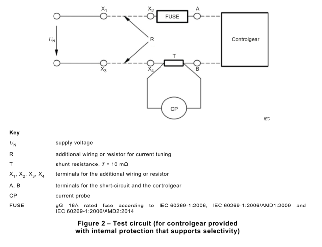 Detailed view of test circuit components