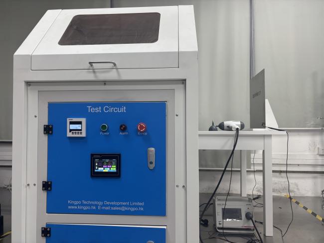 User interface of test machine