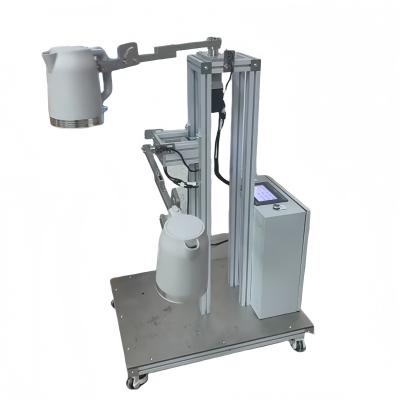 China IEC 60335-2-15 Compliant Kettle Movement Test Apparatus with 400 mm Pivot Distance and 5 mm Rubber Thickness for sale