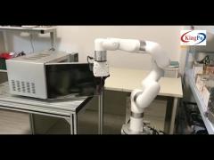 O PLC controla os instrumentos bondes dos testes, verificador da tomada da chaleira com tela táctil