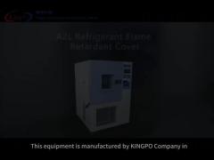 IEC 60335-2-40 Anexo NN Ensaio de verificação do compartimento de retenção de chamas para refrigerantes A2L