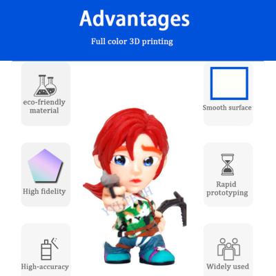 China Custom Full Color 3D Printing Rapid Prototyping With Plastic Material for sale