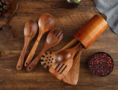 Cina L'utensile di legno del tek amichevole di Eco ha messo l'OEM multifunzionale disponibile in vendita