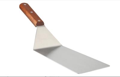 Cina L'utensile robusto extra-large della cucina di acciaio inossidabile mette la spatola con la maniglia di legno in vendita