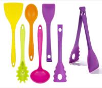 China FDA Grade Silicone Kitchen Utensil Set 11 Piece Non Stick BPA Free Crackless for sale
