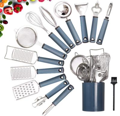 China Antiscaldings Kokende Werktuigen voor Roestvrij staal Geurloze Cookware 12pcs for sale