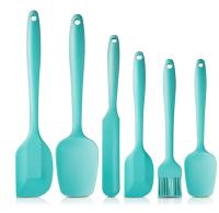China Seamless Silicone Kitchen Utensil Set 6 Piece Heat Resistant 400F Multifunctional Spatula for sale