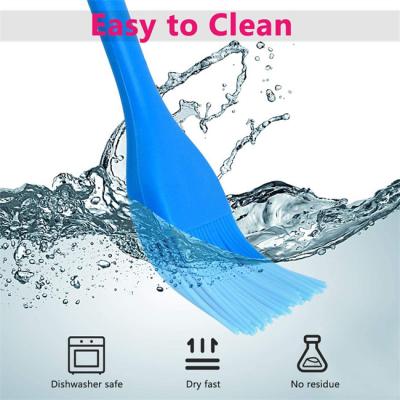 China Silicone longo do punho de FDA que rega a escova, assado do silicone do OEM que rega a escova à venda