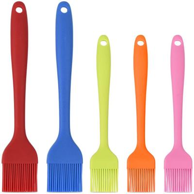 China Silicone longo do punho de FDA que rega a escova, assado do silicone do OEM que rega a escova à venda