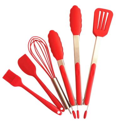 Cina Anticorrosivo degli utensili da cucina 6pcs dell'acciaio inossidabile e del silicone di Odorproof in vendita