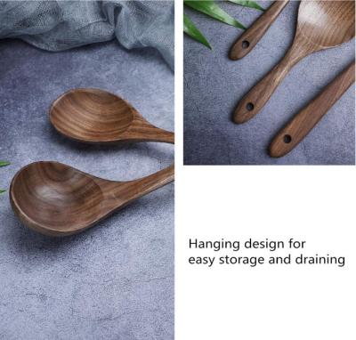 Cina CU di legno non tossico monolitico della noce degli utensili da cucina certificato in vendita