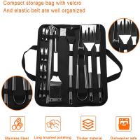 China Stainless Steel BBQ Utensil Set 9 Piece Multipurpose Professional Grill Tool Set with Spatula for sale