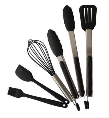 Cina l'utensile della cucina 6pcs ha messo l'acciaio inossidabile antiaderante libero premio del silicone BPA in vendita
