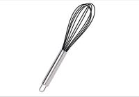 China Stainless Steel Silicone Whisk 12 Inch Non Scratch Kitchen Utensil Plastic Free Multifunction for sale