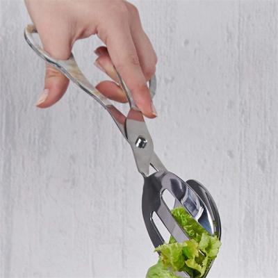 Cina Tenaglie resistenti della cucina di acciaio inossidabile dell'insalata per la cottura del Matte Polish in vendita