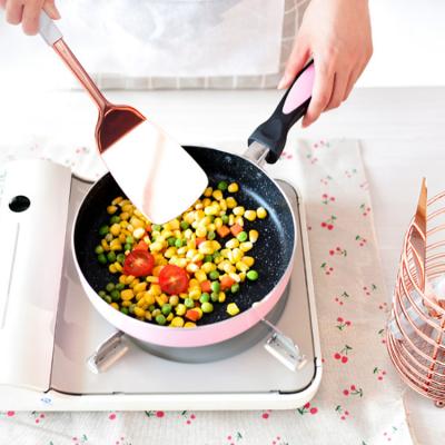 Cina 7 utensili da cucina dei pc hanno fissato l'acciaio inossidabile Rose Gold Kitchen Accessories termoresistente in vendita