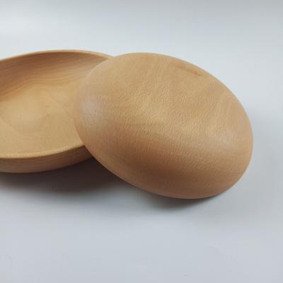 Cina L'utensile di legno libero della cucina di BPA ha messo la ciotola rotonda del sottaceto dell'insalata di faggio del piatto creativo di legno in vendita