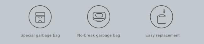 Automatic bagging installation bag systems sealing smart sensor trash can bags for smart waste bin