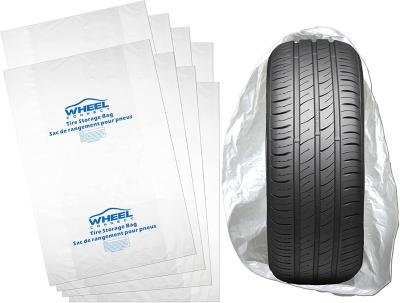 Cina Borsa di copertura per pneumatici in plastica personalizzata da 2 mil per riporre un set di 4 borse in vendita