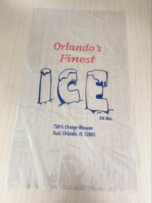 China 8LB LDPE Ice Bags with drawstring - 10