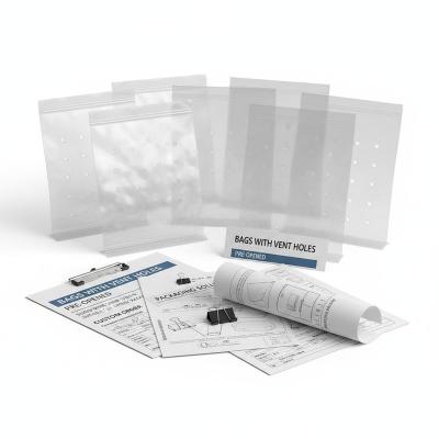 China Bags With Vent Holes Pre Opened Bags Custom Order Documents Provided Suitable for Various Packaging Applications for sale