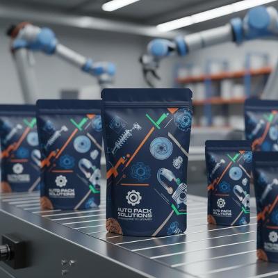 China Color Printing Customized Pre Packaged Bags Auto Parts Packaging Bags Offering Packaging Options For Automated Processes for sale