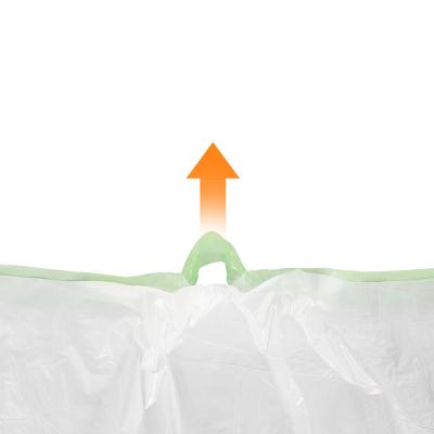 중국 헤비 듀티 80L LDPE 플라스틱 졸라매는 끈 쓰레기 봉투 판매용