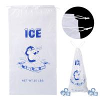 China Reusable Drawstring Gallon Ice Bags for sale