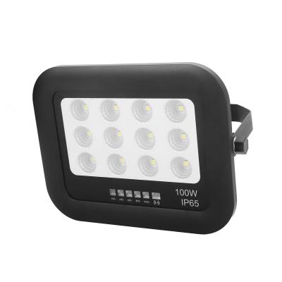 China Outdoor Garden Ip65 ABS Tempered Glass Solar Lamp Floodlight  100w Led Solar Flood Light for sale