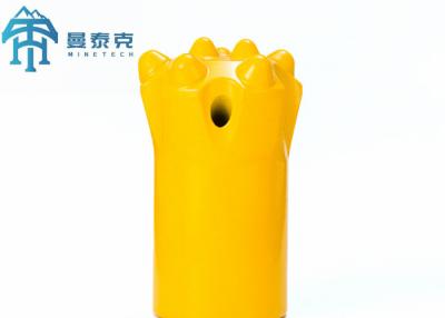 China Bits de botón cónicos de acero carburo duradero con diseño de falda larga for sale