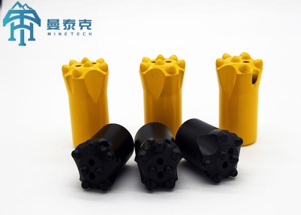 Tungsten Carbide 40mm Tapered Button Bit Small Hole Blasting Tool