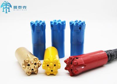 China Cara lisa R32 da saia normal hidráulica do bocado de botão da linha da broca de rocha 45mm à venda