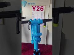 Handgeführte pneumatische Felsbohrmaschine Modell Y26 für verschiedene Bohrprojekte