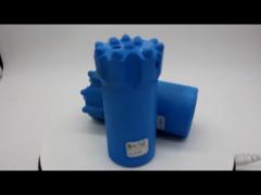 Thread button bits for blasting hole