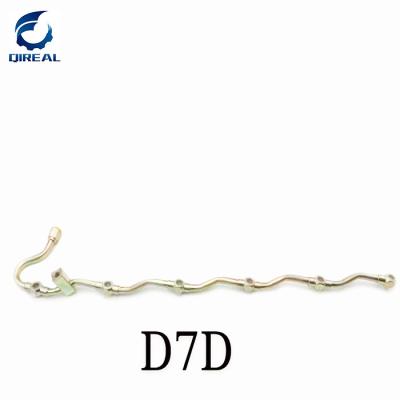 China EXCAVATOR SPARE PARTS INJECTOR RETURN FUEL LINE TUBE FOR D7D ENGINE for sale