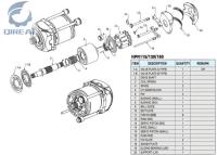 중국 Spare Parts Rotating Piston Group HPR115 130 160  Hydraulic Pump Repair Kit 판매용